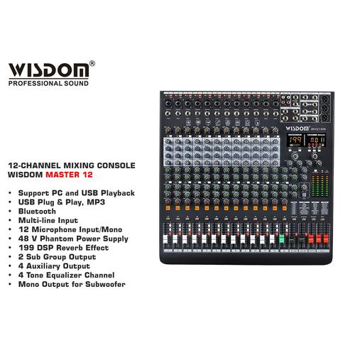 Jual Mixer Audio Wisdom Master12 Original Wisdom Master 12 Channel - Jakarta Utara - Sim Sound ...