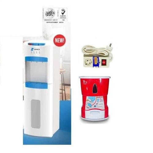 Jual DISPENSER GALON BAWAH DENGAN RICE BOX DAN STOP KONTAK 2 LUBANG 3 ...
