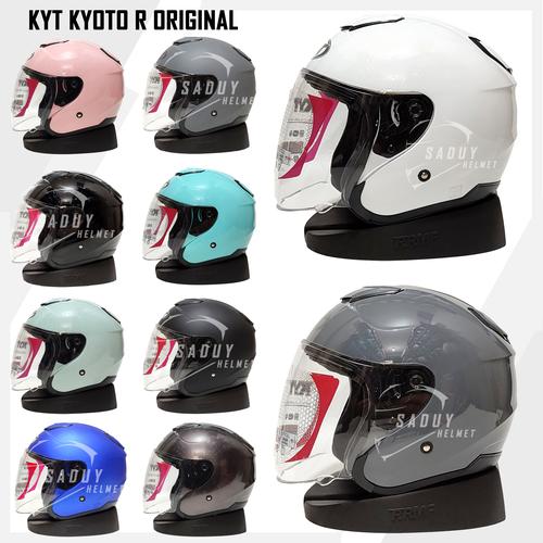 Jual KYT KYOTO SOLID WHITE / PUTIH ORIGINAL - HELM HALF FACE KYT KYOTO - Putih, XL - Jakarta ...