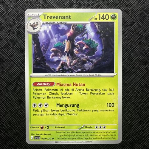 Jual Trevenant sv3s kilau hitam kartu pokemon indonesia TCG card - Kota ...