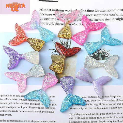 Promo CCM20 Topper Mermaid Tail Resin Glitter Ekor Ikan Duyung Laut ...