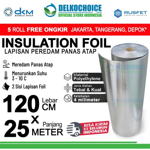 Jual Bubble Wrap Peredam Panas Atap Rumah Insulation Alumunium Foil ...