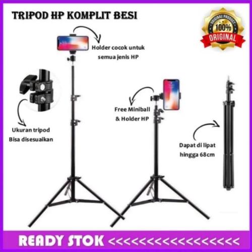 Jual TRIPOD 2M - TRIPOD RINGLIGHT - TRIPOD 2 METER STAND KAMERA HP ...
