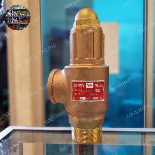 Jual SAFETY VALVE 2 " INCH DN 50 DRAT KUNINGAN NON HANDLE - Jakarta ...