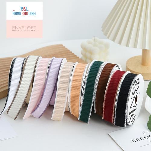 Jual Pita Waffle Ribbon Buket Bunga Hamper Natal Lebaran Maroon Hijau ...