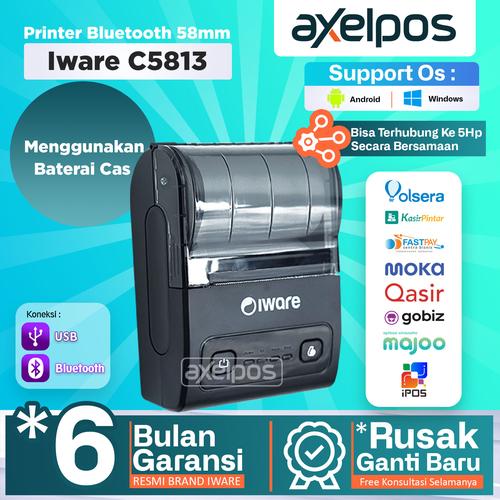 Promo Mini Printer Bluetooth Thermal Kasir 58mm Iware C5813 - Jakarta ...