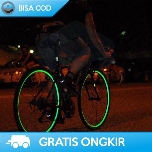 Jual STIKER RODA SEPEDA 1 SET 8 STRIP REFLECTIVE STICKER STRIP BAN ...