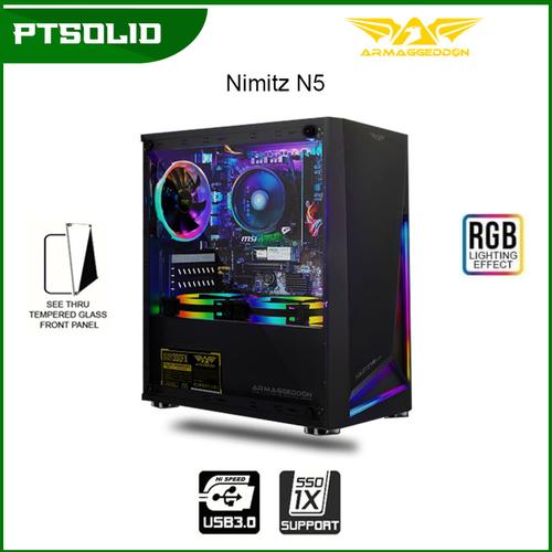 Jual Armaggeddon Nimitz N5 Aurora Micro ATX Casing Gaming - Jakarta ...