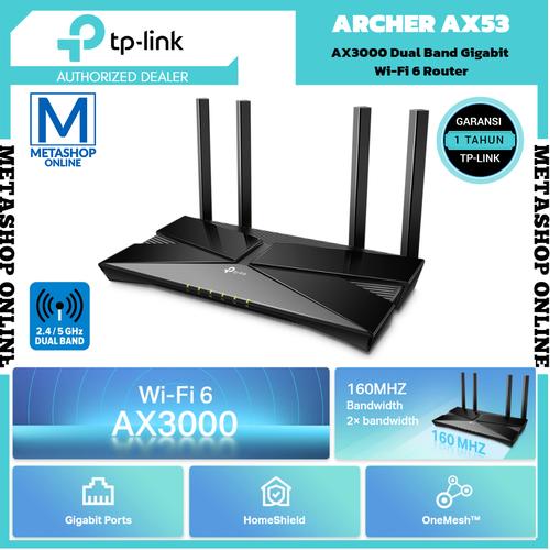 Jual TP-LINK Archer AX53 AX3000 Dual Band Gigabit Wi-Fi 6 Router TPLINK ...
