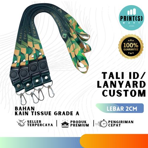 Jual Lanyard Tali ID Card Lebar 2 cm Kain Tissue Cetak / Sablon ...