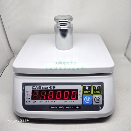 Jual timbangan digital 3kg SW 2 / timbangan dapur CAS SW-II LED 3kg x 0,1gr - Jakarta Pusat ...