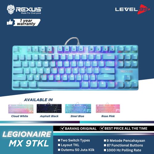 Jual Rexus Keyboard Gaming Mechanical Legionare MX9 TKL RGB - SW Blue ...