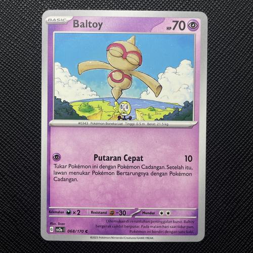 Jual Baltoy sv3s kilau hitam kartu pokemon indonesia TCG card - Kota ...