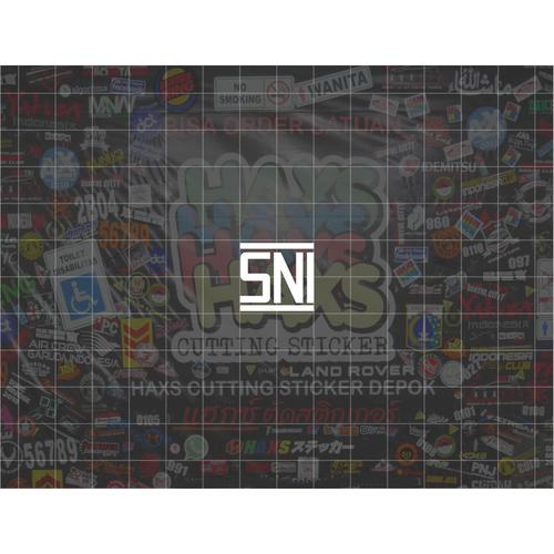 Jual Cutting Sticker Logo SNI Ukuran 2 cm untuk motor mobil - Putih ...