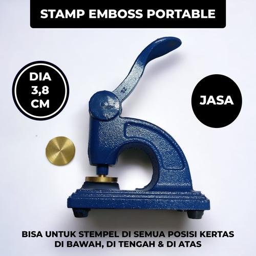 Jual CETAK STEMPEL EMBOSS PORTABLE DIA 3,8 CM NEW - Jakarta Utara ...