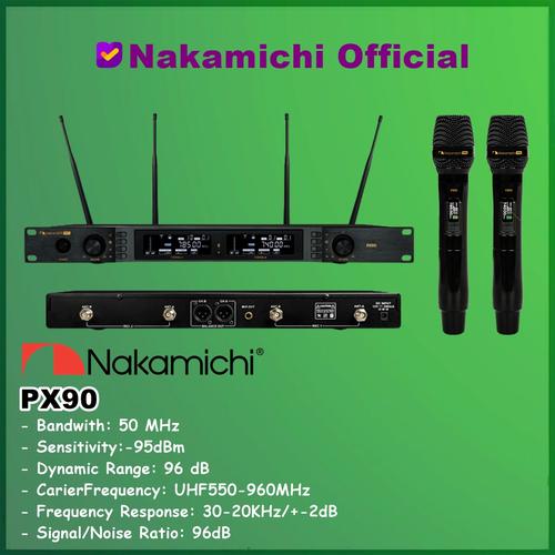 Promo Nakamichi PX90 Profesional True Diversity Wireless Microphone PX 90 Cicil 0% 3x - Jakarta ...