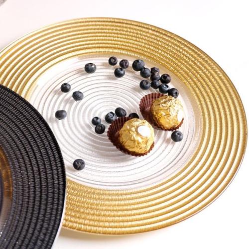 Jual Golden Edging Glass Plate / Piring Kaca Pinggiran Emas - Jakarta ...