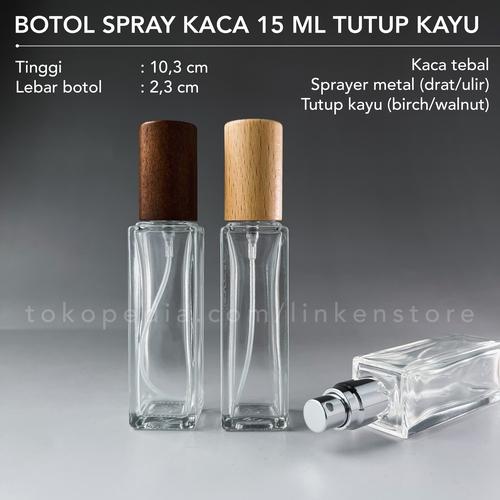 Jual Botol Spray 15ml - Tutup KAYU - Kaca TEBAL - Mini Parfum Discovery ...