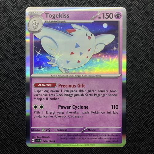 Jual Togekiss sv3s kilau hitam kartu pokemon indonesia TCG card - Kota ...