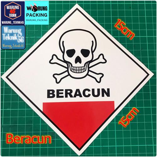 Jual Stiker Sticker Label Tanda Simbol K3/ Limbah B3/ Tong Keranjang ...