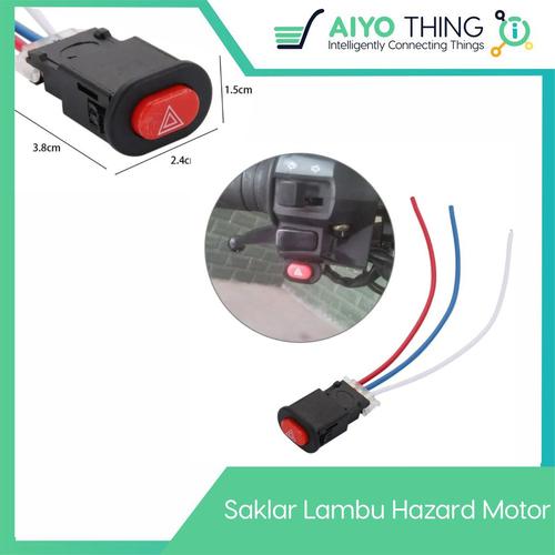 Jual Saklar Lampu Hazard Warning Light Switch Tombol ON OFF Motor Mobil ...