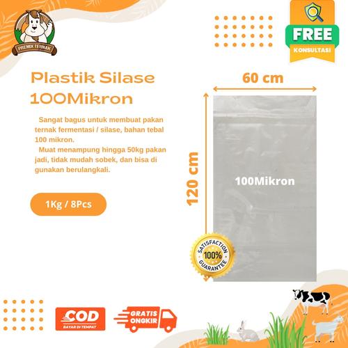 Jual Plastik PE, Plastik Silase 100Micron ( 1Pack / 1Kg 8pcs ) 60cm x ...