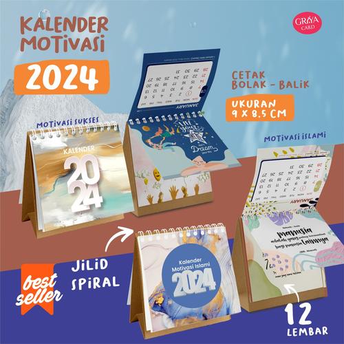 Jual kalender mini 2024 / kalender meja / kalender motivasi - MOTIVASI ...