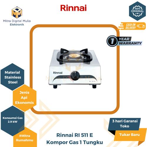 Jual Rinnai RI 511 E Kompor Gas 1 Tungku Stainless - Kota Tangerang ...