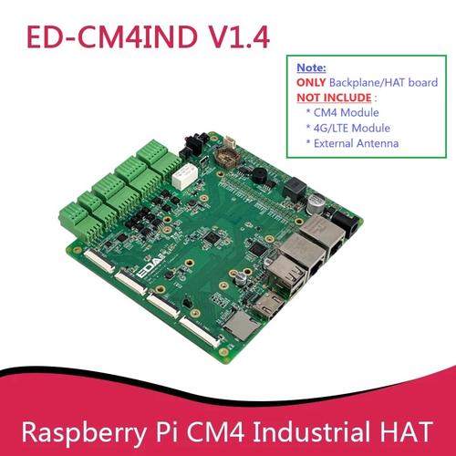 Jual Industrial Backplane for Raspberry Pi Compute Module 4 CM4 HAT ...