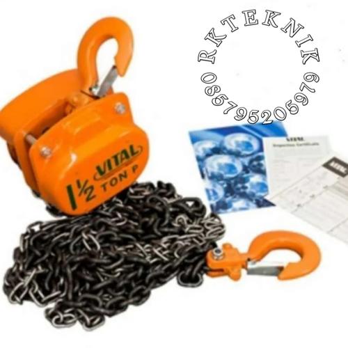 Jual Chain Block Vital VP5 1.5 Ton 7 Meter Takel Hand Manual Made In ...