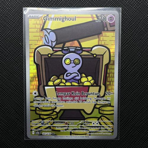 Jual Gimmighoul sv3s AR art rare kartu pokemon tcg Indonesia - Kota ...