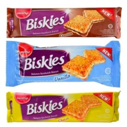 Jual Biskies Sandwich Crackers 96 gr coklat | Vanila | Keju pilih ...