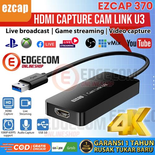 Jual EZCAP 370 HDMI VIDEO CAPTURE CARD USB 3.0 CAM LINK U3 4K 1080P60 ...