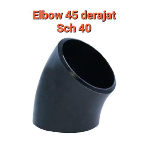 Jual 3/4" ELBOW KNEE LAS BESI 45 DERAJAT 3/4 INCH SCH 40 SCH40 CS ...