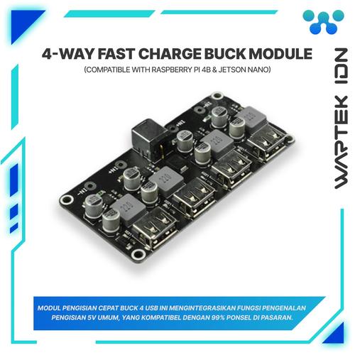 Jual 4-way Fast Charge Buck Module (Raspberry Pi 4 B & NVIDIA Jetson ...