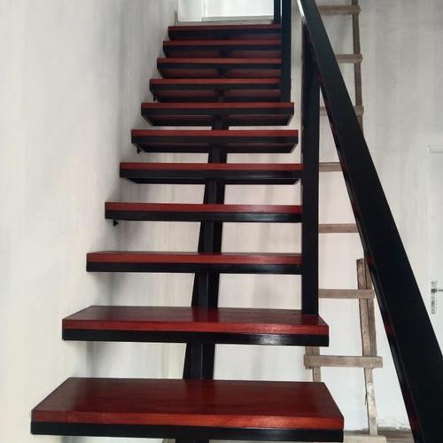 Jual tangga rebah besi pijakan kayu minimalis - Kota Bekasi - las putra ...