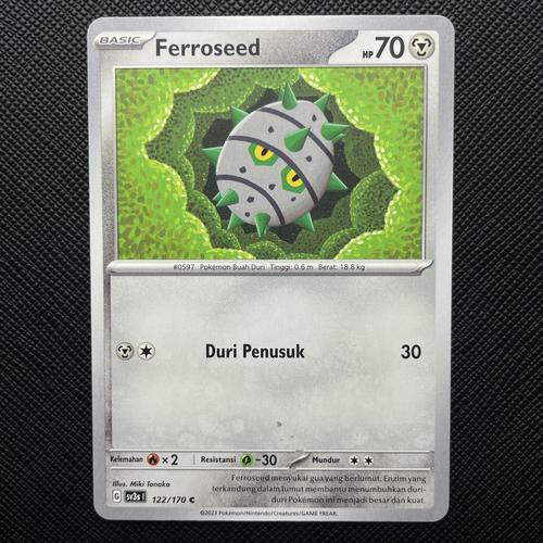 Jual Ferroseed sv3s kilau hitam kartu pokemon indonesia TCG card - Kota ...