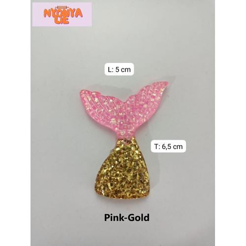 Promo CCM20 Topper Mermaid Tail Resin Glitter Ekor Ikan Duyung Laut ...
