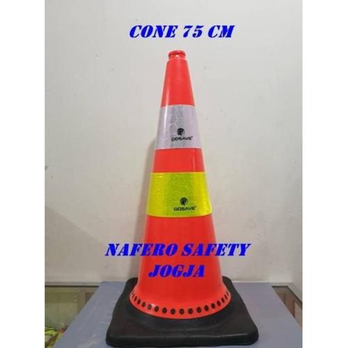 Jual Traffic Cone 75 cm Lentur Kerucut Trafic Safety PVC Orange Base JOGJA - Jakarta Barat ...