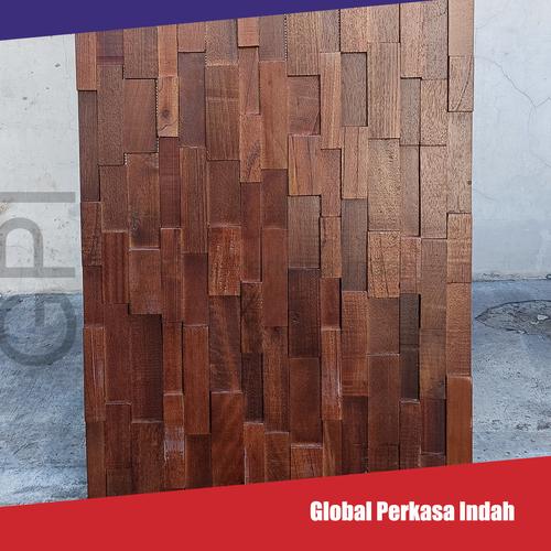 Jual Wood Hobb Wall Dinding Panel Kayu Jati Wood Hiasan Dinding ...
