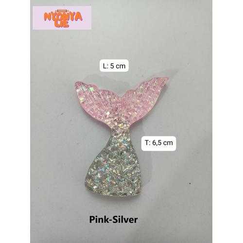 Promo CCM20 Topper Mermaid Tail Resin Glitter Ekor Ikan Duyung Laut ...