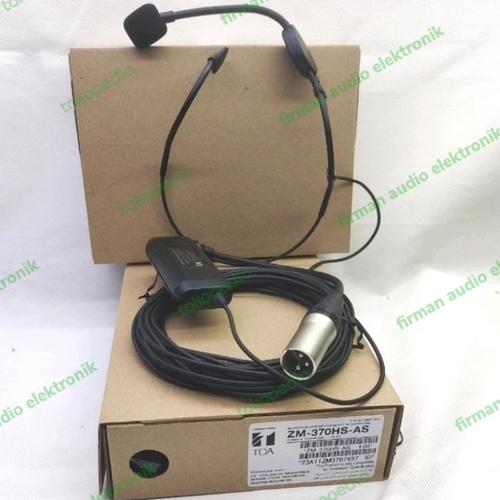 Jual Mic TOA ZM 370-HS Microphone Bando Toa ZM-370-HS Jack Canon XLR ...
