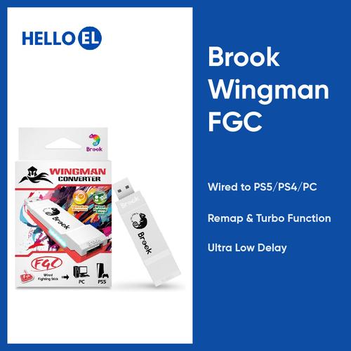 Jual Brook Wingman FGC PS5 PS4 PC Mac Fighting Stick Converter - Kota ...