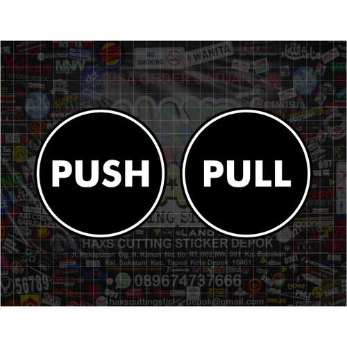 Jual Cutting Sticker Push Pull Stiker Kaca kafe kedai restoran toko ...