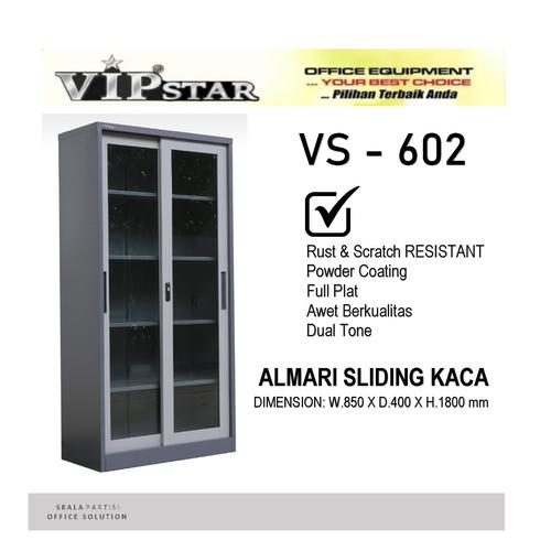 Jual Lemari Arsip Besi Lemari Besi Pintu Sliding Kaca VIP STAR VS-602 - Jakarta Barat ...