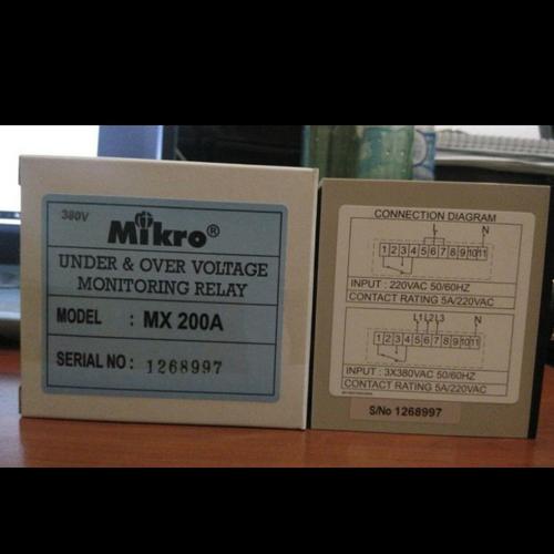 Jual MIKRO MX200-380 OVER UNDER VOLTAGE RELAY - Jakarta Barat ...