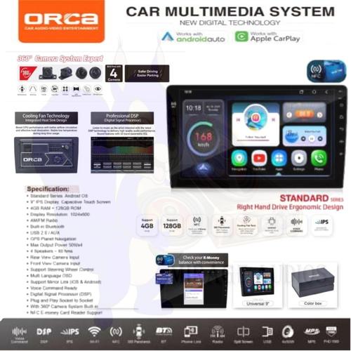 Jual Head Unit Android Orca New Standar NFC 10 inch Plus Camera system ...