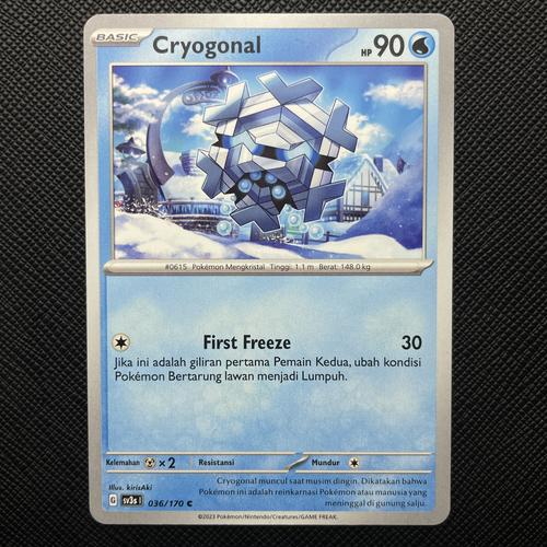 Jual Cryogonal sv3s kilau hitam kartu pokemon indonesia TCG card - Kota ...