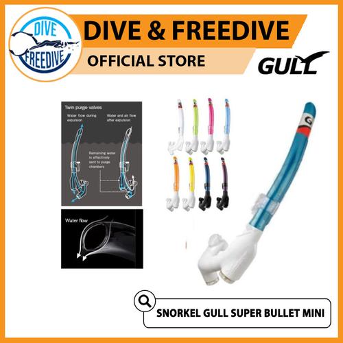Jual GS-3179 Snorkel Gull Super Bullet Mini Pipa Selam Diving Freedive ...