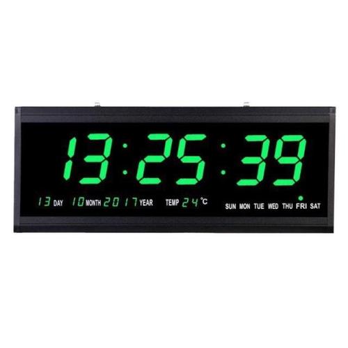 Jual Jam Dinding Digital Besar LED Clock 4819 Hijau - Merah - Kota ...